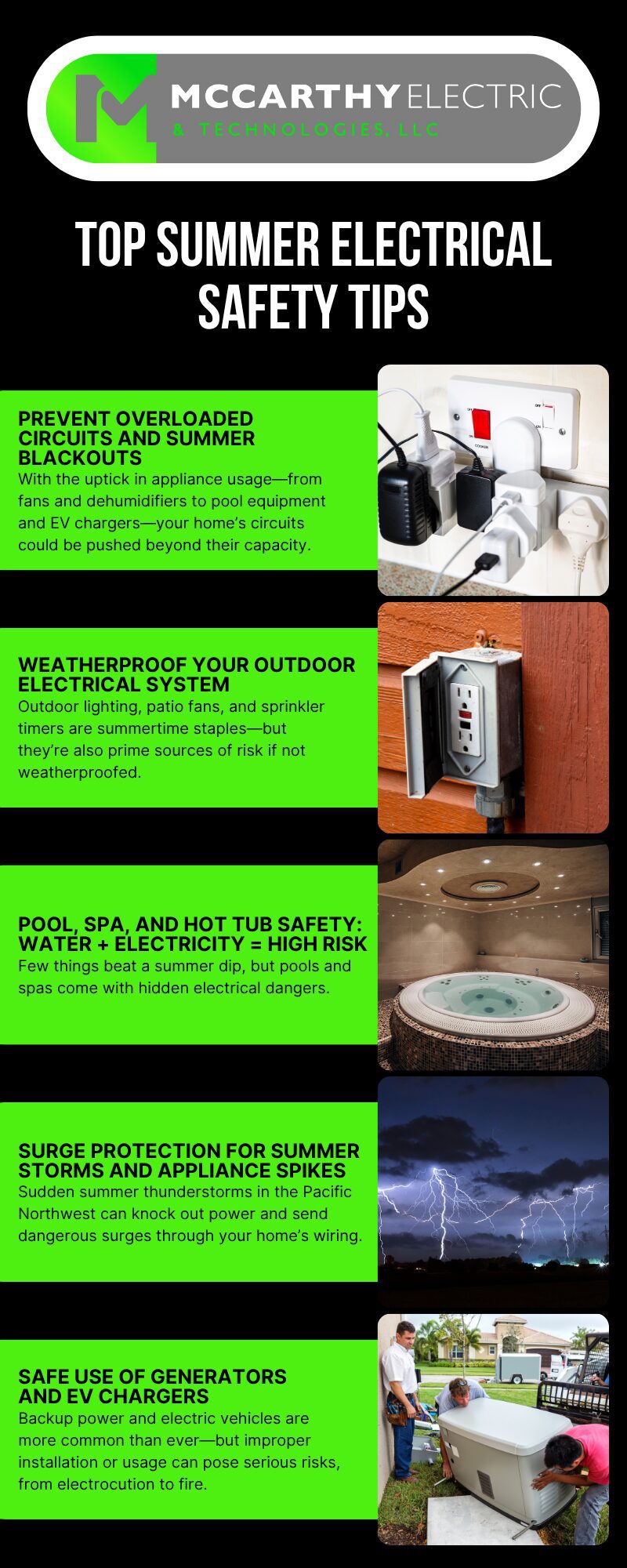 Top Electrical Safety Tips for Summer | McCarthy Electric